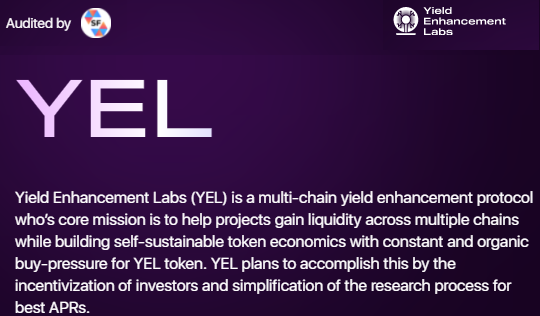 YEL Finance — Multi-chain yield enhancement protocol made user friendly | by PVMihalache | The ...