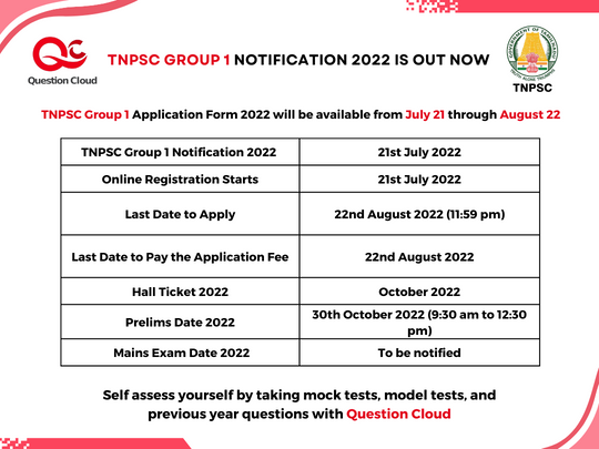 TNPSC Group 1 Notification 2022 is available | by question cloud | Medium