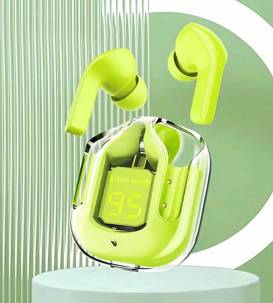 Air31 Earbuds Wireless Crystal Transparent Bluetooth 5.3 Air 31 Ear ...