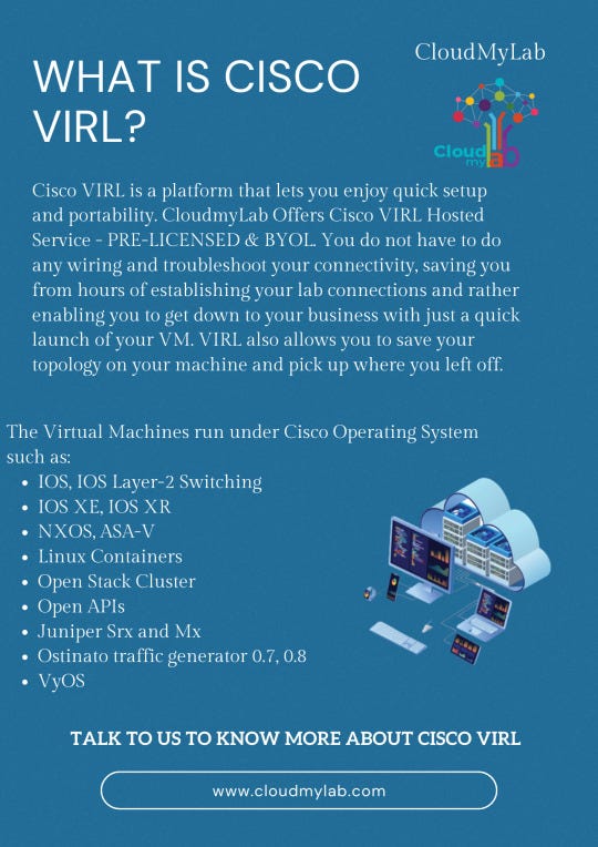 Cisco VIRL - Cloud My Labs - Medium