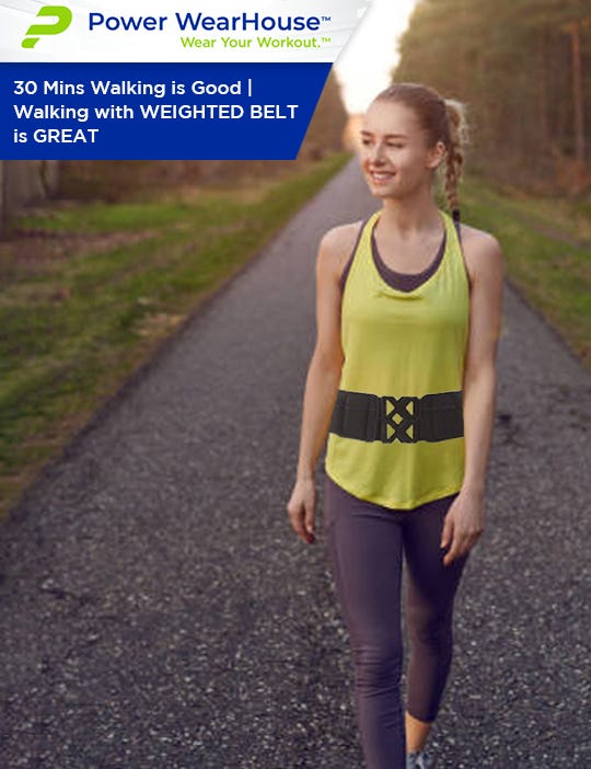 30 Mins Walking Is Good | Walking With Weighted Belt Is Great | by ...