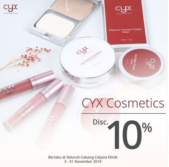 discount 10% untuk semua produk CYX Cosmetics | by IT CALYSTA SKINCARE ...