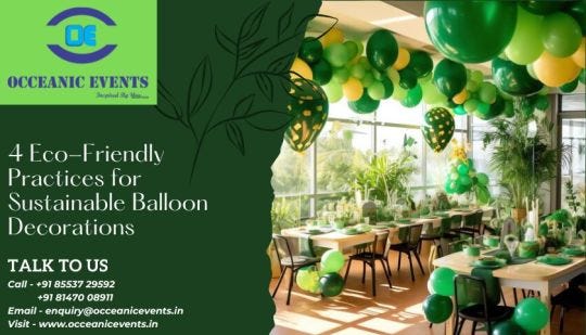 4 Eco-Friendly Practices for Sustainable Balloon Decorations - Swami ...