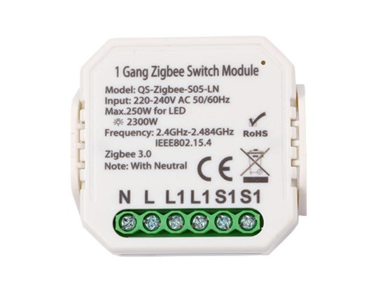 1 Gang Zigbee Switch Module Qs Zigbee S05 Ln Is 1 Gang Zigbee… By