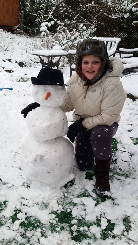 SNOWMAN ON CHRISTMAS MORNING — rarity in Seattle. | by Susan G Holland ...