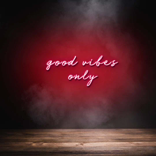 “Good vibes” neon signs — Stylish, glamorous, glitzy | by crazyneon22 ...