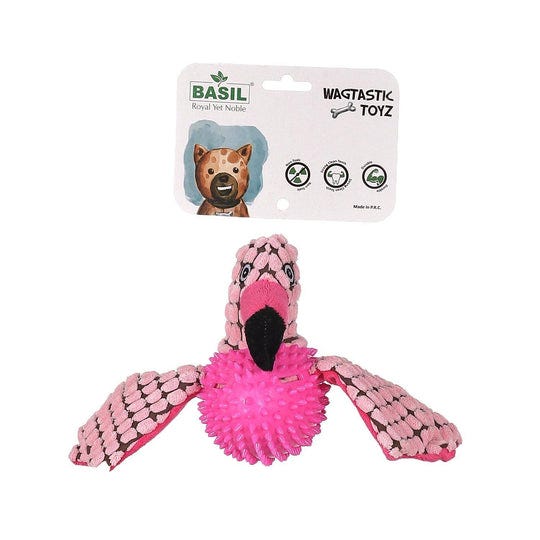 BIRD PLUSH TOY WITH SQUEAKY NECK AND TPR. - Bark N bones - Medium