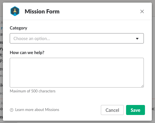Custom Forms with Missions. New Slack Dialogs support | by Mike ...