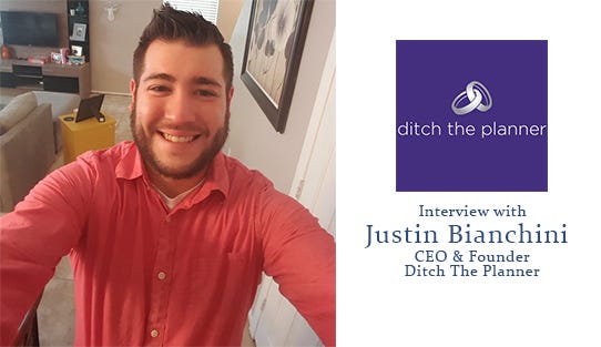Interview with Justin Bianchini | CEO & Founder | Ditch The Planner ...