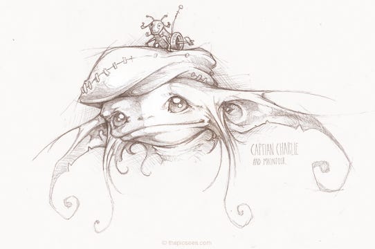Captain Charlie and Macintosh the Mechanical Flea | by The Picsees | Medium