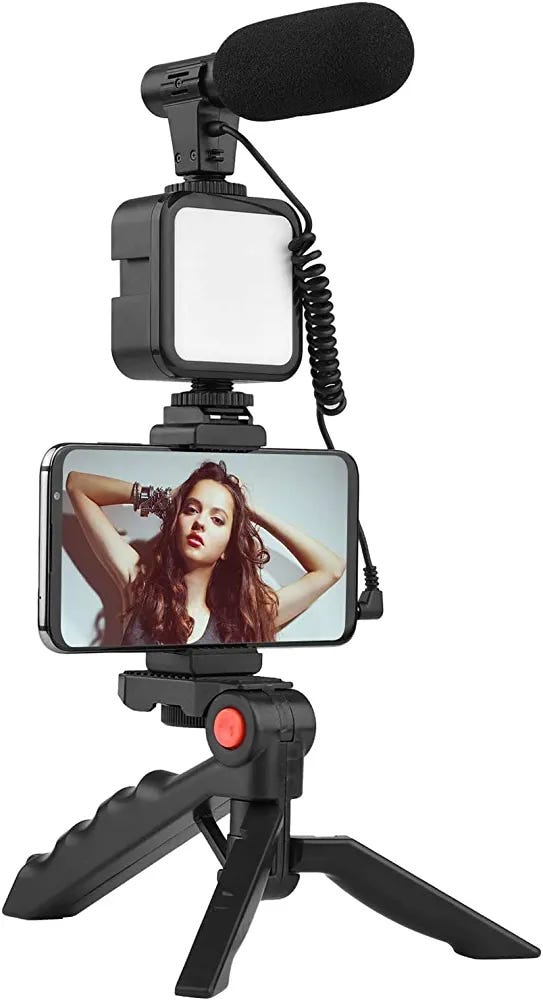 Kroter Camera Video Recording Vlogging Kit for Video Making, Mic, Mini ...