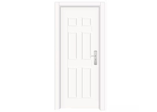 White Color Modern House Design Exterior Decorative Steel Door Interior ...