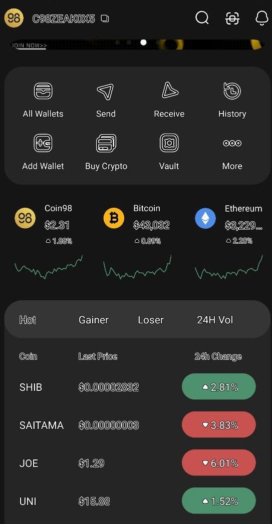 HOW TO SWAP AND EARN ON COIN98 SUPER APP, USING COIN 98 NATIVE SWAP ...