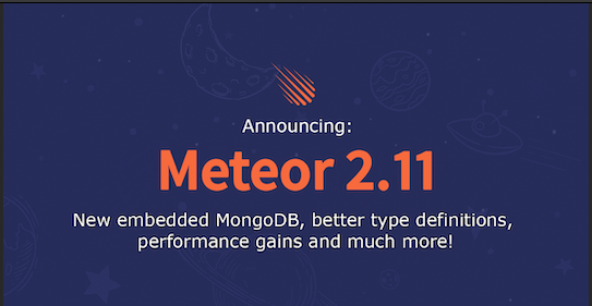 New Meteor 2.11 and the new embedded MongoDB | by Gabriel Grubba | Meteor Blog