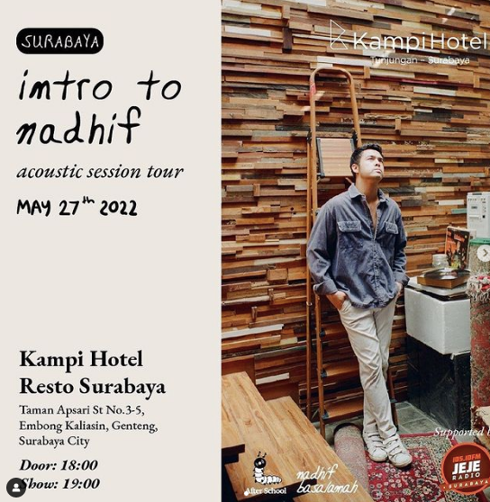 Nadhif Basalamah | Acoustic Session Tour “Intro to Nadhif” Press ...