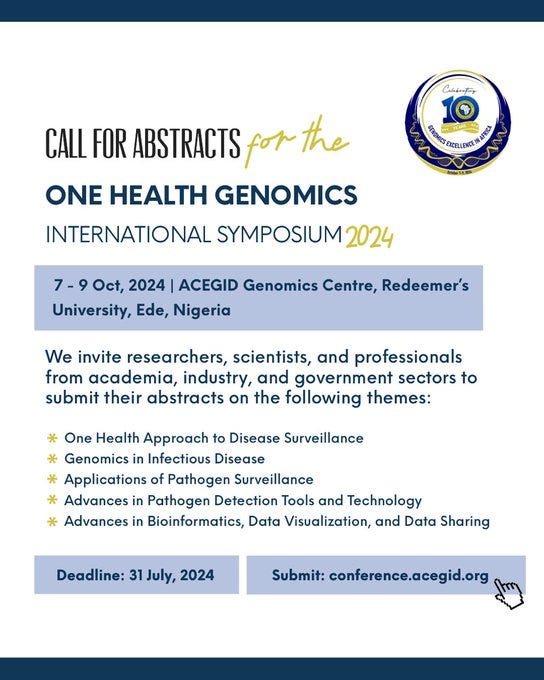 Call For Abstract: One Health Genomics — Celebrating African Excellence ...
