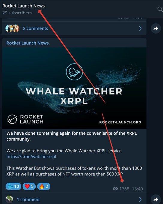 Proposal for XRPL projects. to use Rocket Launch Telegram Bot | by ...