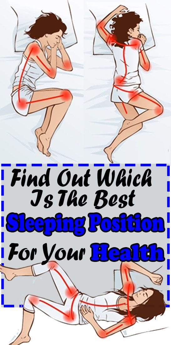 Find Out Which Is The Best Sleeping Position For Your Health ...