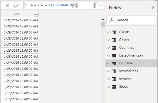 การสร้าง Date Dimension Table อย่างง่าย โดยใช้ CALENDARAUTO() ใน PowerBI - Sarawut Suchatlampong ...