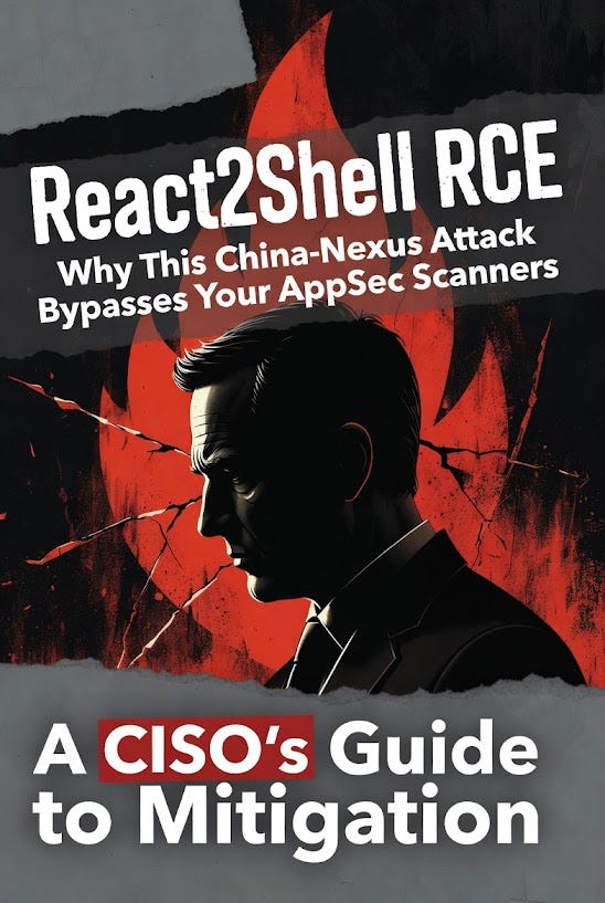React2Shell RCE: Why This China-Nexus Attack Bypasses Your AppSec Scanners. A CISO’s Guide to ...
