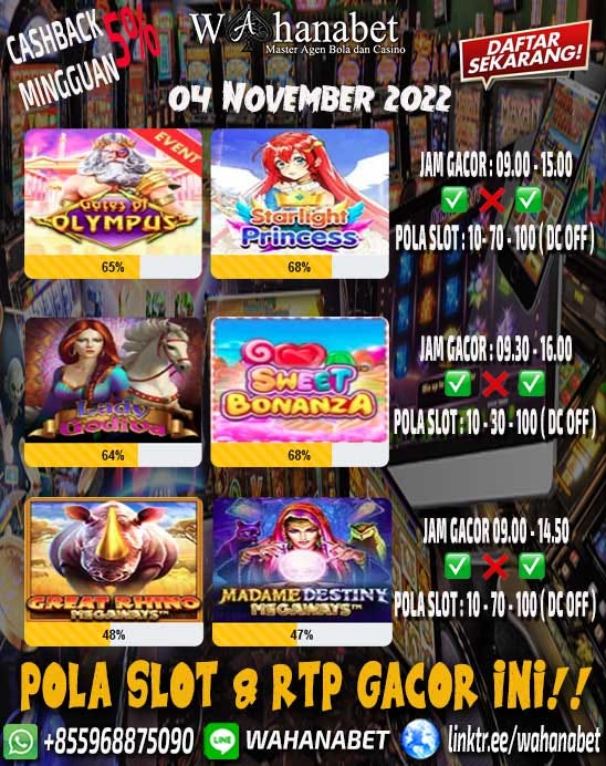 Nikmati Bonus Melimpah Bersama WAHANABET : 🎁 Bonus Cash Back 5–7% Unlimited 🎁 Bonus Free Credit ...