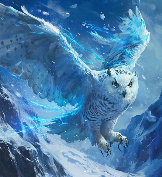 The Snow Owl. - Mystical Fireflies - Medium