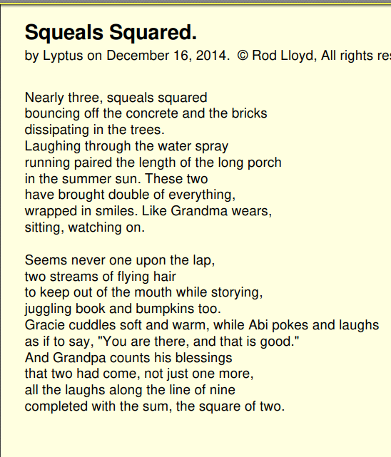 Squeals Sqared — a poem. - Rod M. Lloyd - Medium