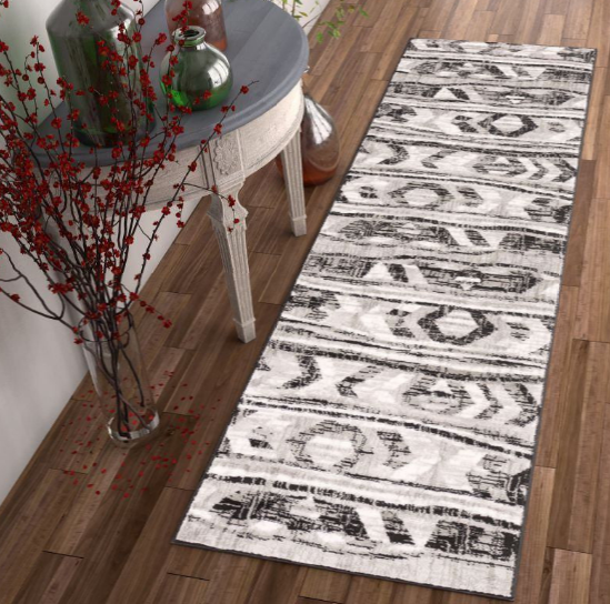 Transform Your Living Room with Nolowa’s Isla Black Modern Geometric ...