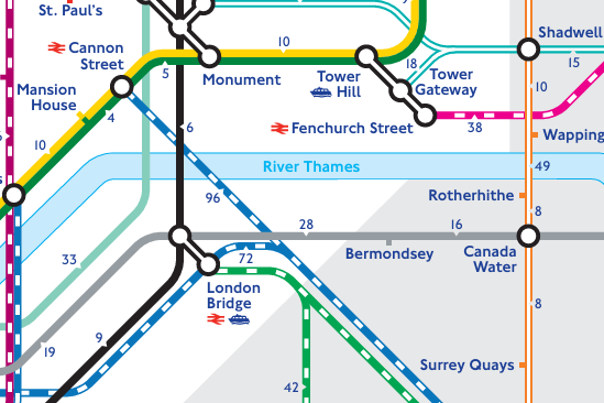 Walking Times On A Transit Map?. An official map of the London… | by ...