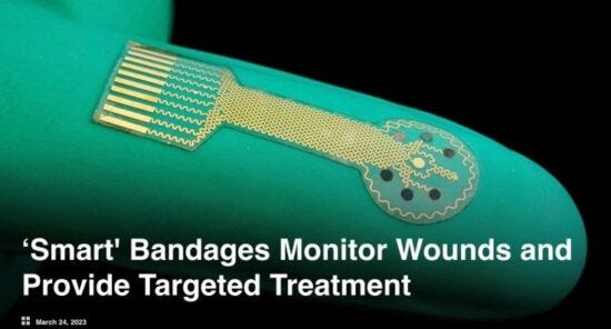 Say Hello to the Smart Bandage. Caltech has developed a “smart bandage ...