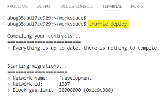 Lab 4: Hello World Contract development with Truffle, VSCode and Ganache | by web3author ...