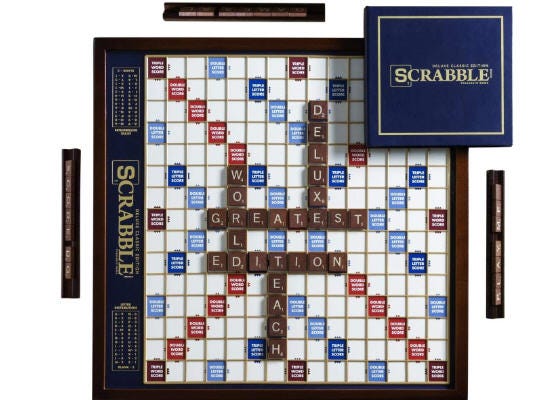 Scrabble Deluxe Edition with Rotating Wooden Game Board 🔤 | by ...