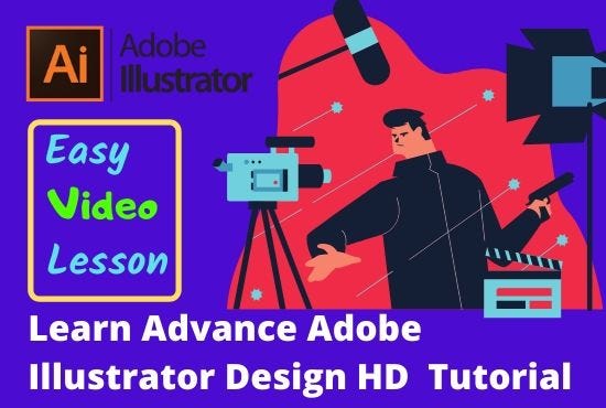 I will teach you advance adobe illustrator design HD tutorial | by ...