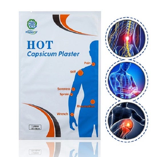 The soothing and pain-relieving effects of Hot Capsicum Plaster patch ...
