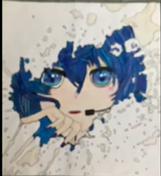 I spilled my tea and tried to draw hatsunemiku |Coffee ☕spill art click ...