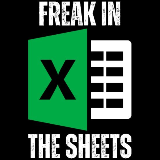 Funny Microsoft Excel Freak “In the Spreadsheets” Edition | by ...