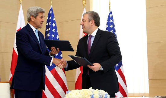 Georgian Prime Minister and U.S. Secretary of State sign a Memorandum ...