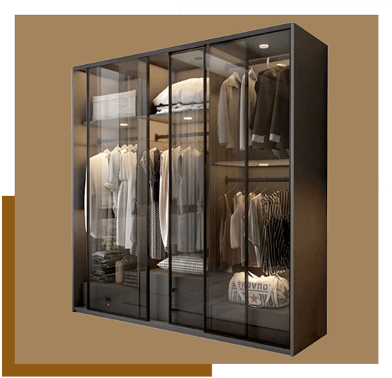 Modern Custom Sliding Wardrobe Door by Artuz Profiles - Artuza - Medium