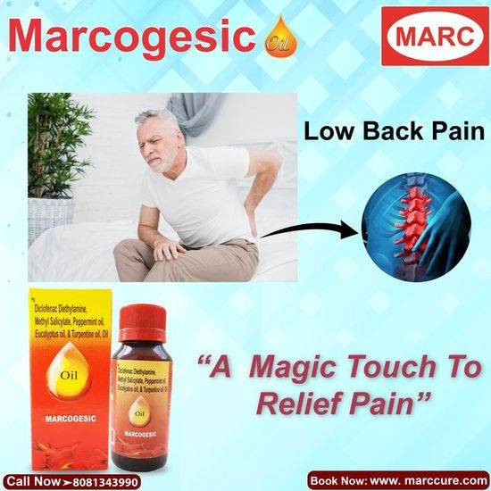 Marcogesic Oil. lower back pain Treatment | by marc labs | Medium