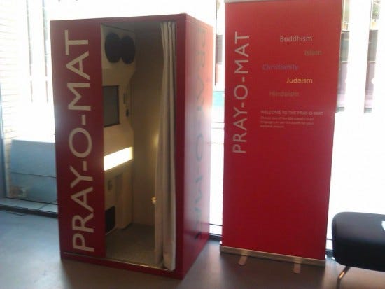 Pray-O-Mat Machine For Prayer And Worship On The Go Being Tested For ...