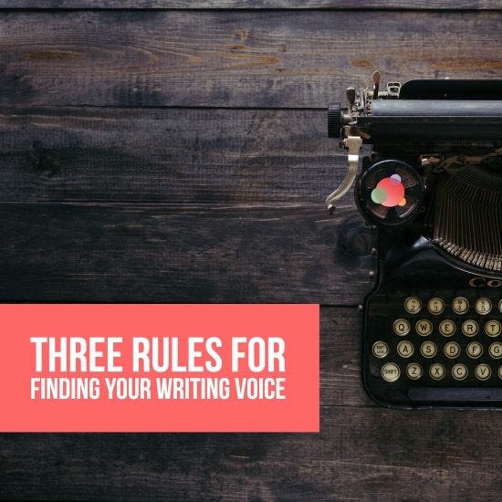 Three Easy Rules to Help You Find Your Writing Voice | by Mike Connell ...