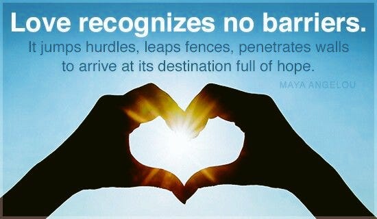Love eliminates barriers to connect with others The power to transcend ...