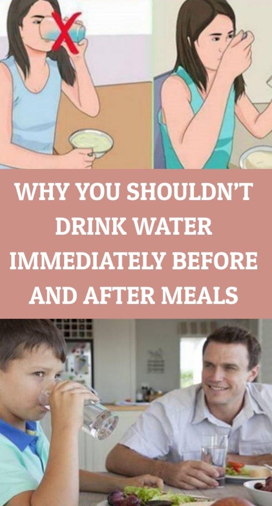 WHY YOU SHOULDN’T DRINK WATER IMMEDIATELY BEFORE AND AFTER MEALS - Symondsmilliman - Medium
