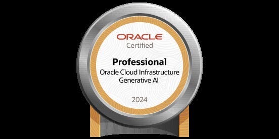 Walkthrough of OCI Generative AI Professional Certification | by Harsha Garine | Medium
