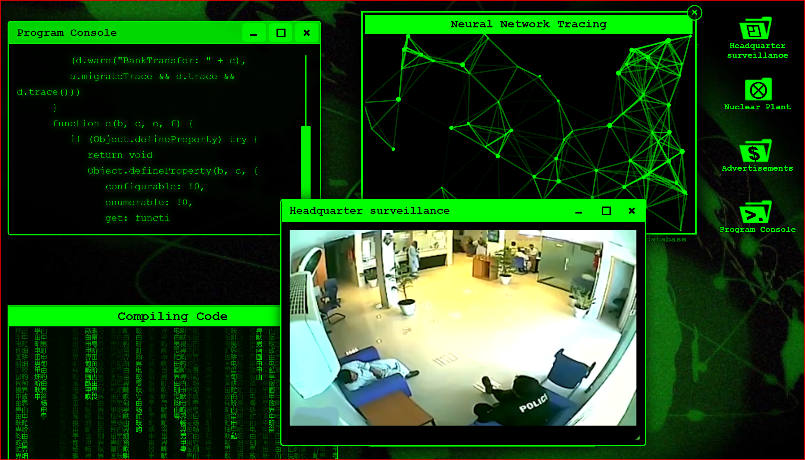 Pretend Hacker Screen