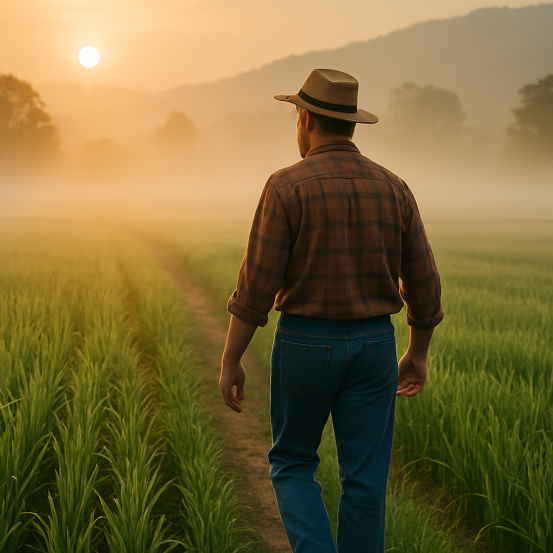 2. A Quiet Beginning in Spring. (from the series “A Country Grandpa ...