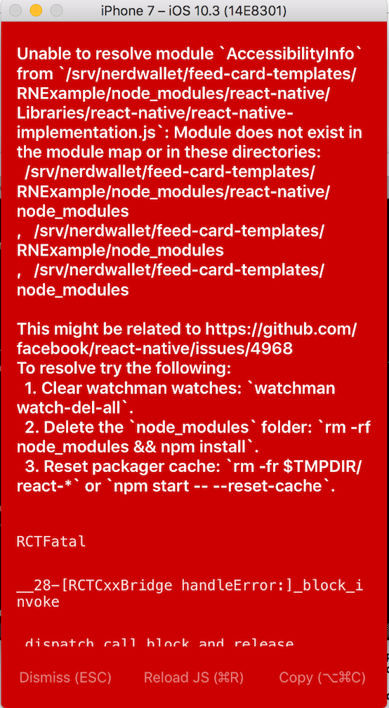 Resolving React Native — Unable to Resolve ‘AccessibilityInfo’ | by Andrew Smith | Medium