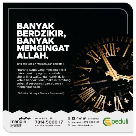 Dzikir mengingat Allah itulah hal yang paling penting dan utama dalam ...