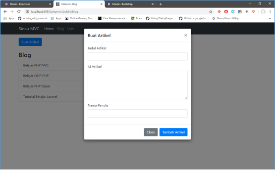 Sinau Dasar MVC : #9 Insert. Membuat Web Sederhana dengan MVC | by ... Sinau Dasar MVC : #9 Insert. Membuat Web Sederhana dengan MVC | by ...