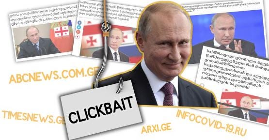 “Clickbait Putin” and other clickbaits that promise the return of ...